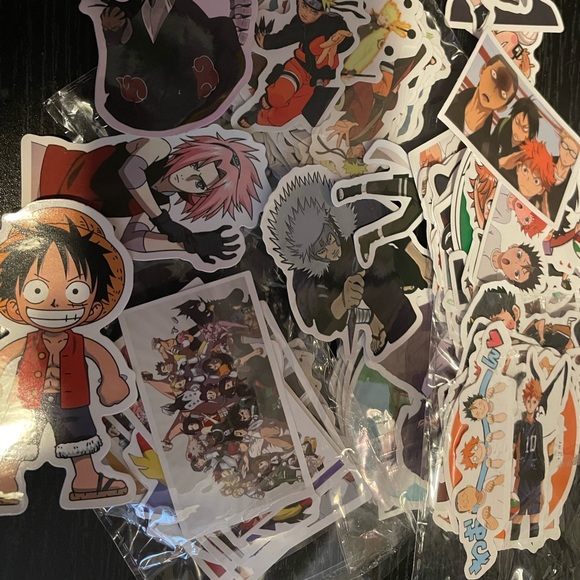 Other | 25 Random Anime Skateboardlaptop Stickers | Poshmark